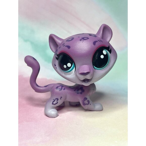 Hasbro | Toys | Lps Littlest Pet Shop 42 Purple Jaguar Leopard Pet Fest ...